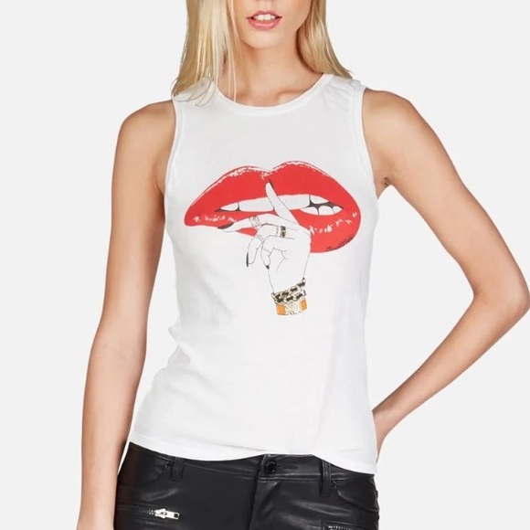 Lauren Moshi | Tops | New Lauren Moshi Ashlin Xo Shh Lip | Poshmark